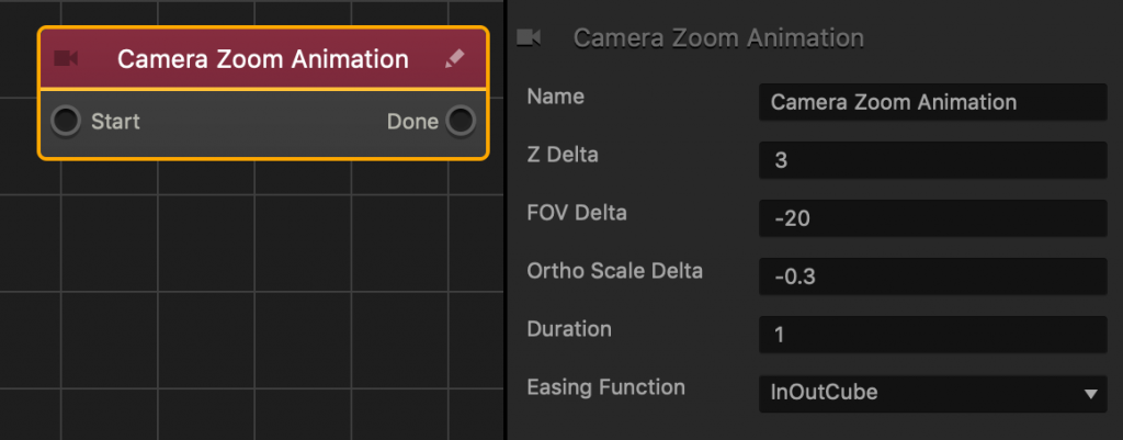 Camera Zoom Animation Node - Buildbox 3 Manual - Buildbox | Game Maker | Video Game Software